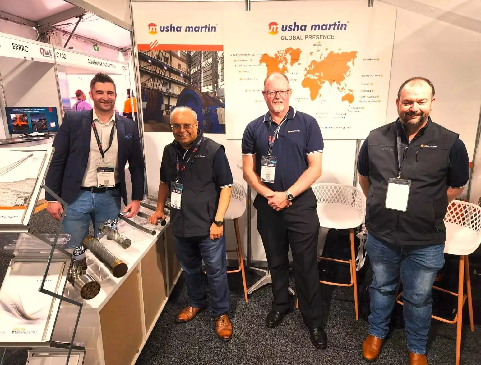 Usha Martin Australia Exhibited at the Queensland Mining & Engineering ...